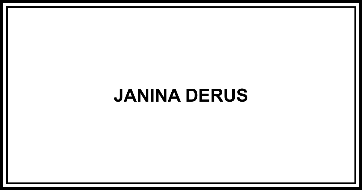 Nekrolog: JANINA DERUS